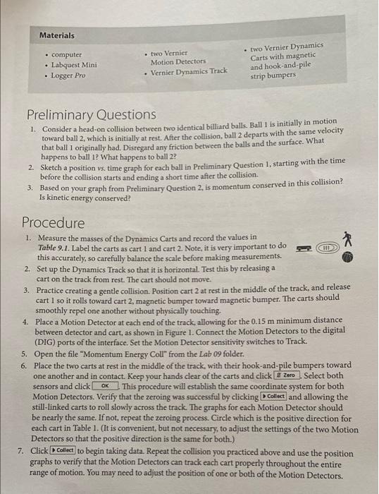 Solved Materials . computer Labquest Mini Logger Pro • two | Chegg.com