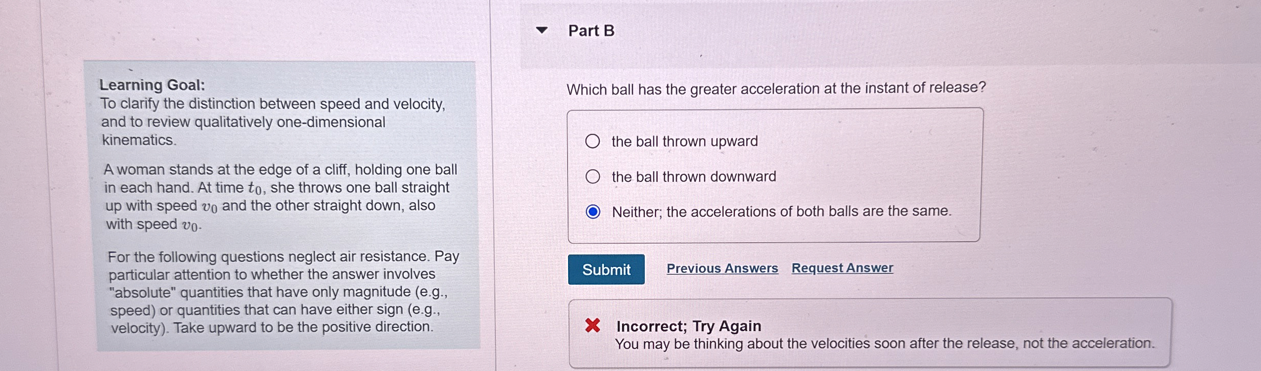 Solved Learning Goal:To clarify the distinction between | Chegg.com
