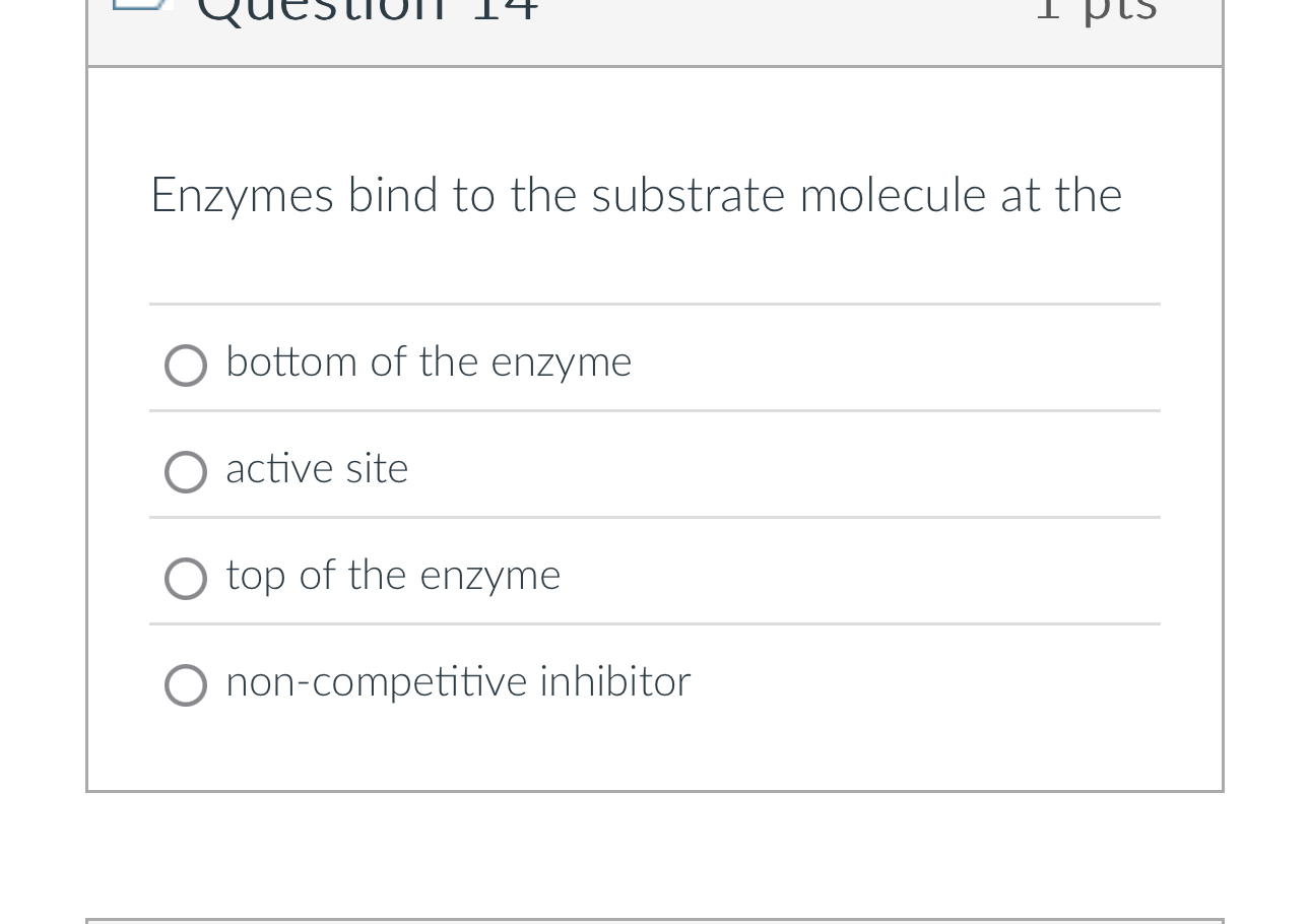 Solved Enzymes bind to the substrate molecule at thebottom | Chegg.com