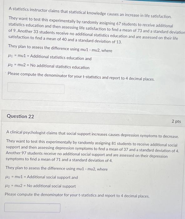 Solved A statistics instructor claims that statistical | Chegg.com