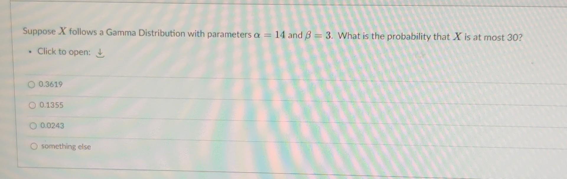 Suppose X follows a Gamma Distribution with | Chegg.com