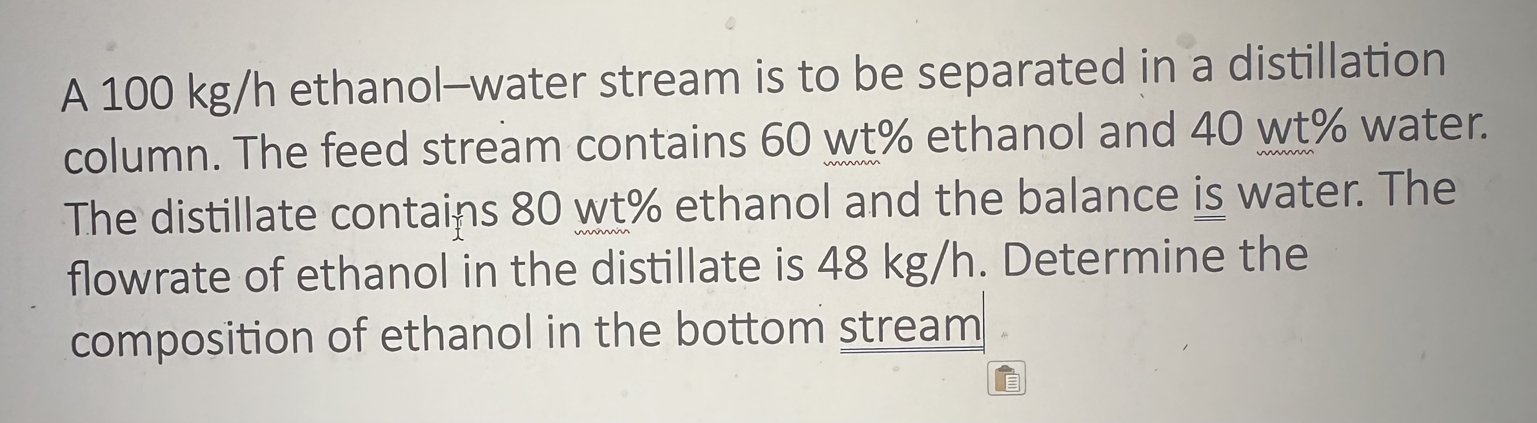 Degree of freedom analysis , ﻿flowchart and ans plz | Chegg.com