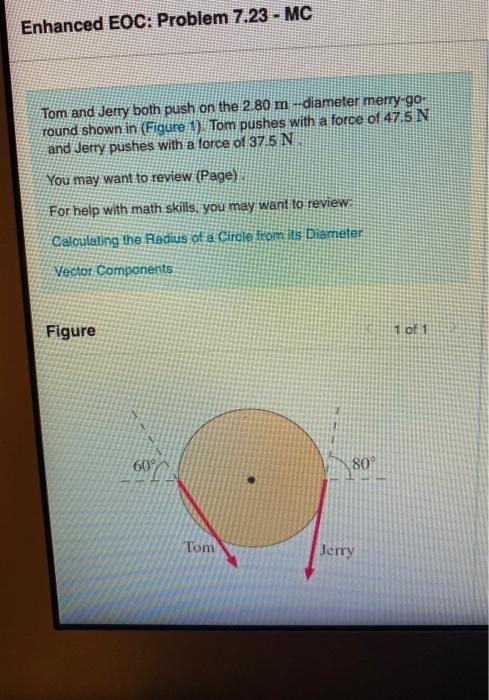 Solved Enhanced EOC: Problem 7.23 - MC Tom and Jerry both | Chegg.com