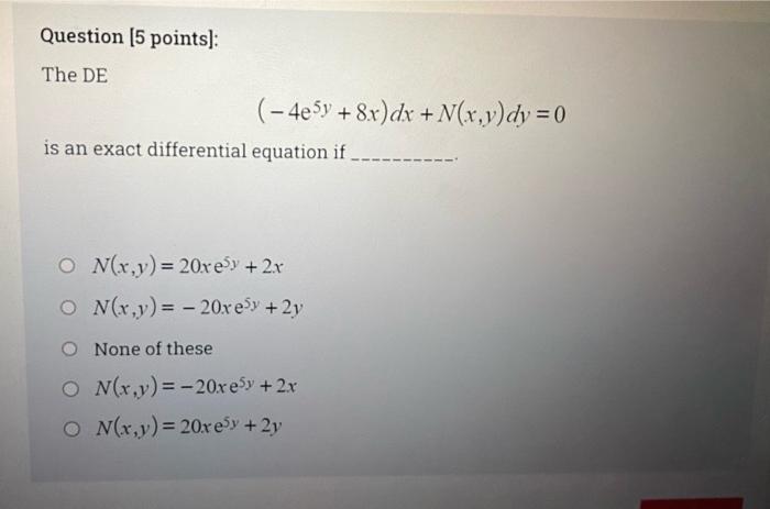Solved Question [5 points]: Using a proper substitution, | Chegg.com