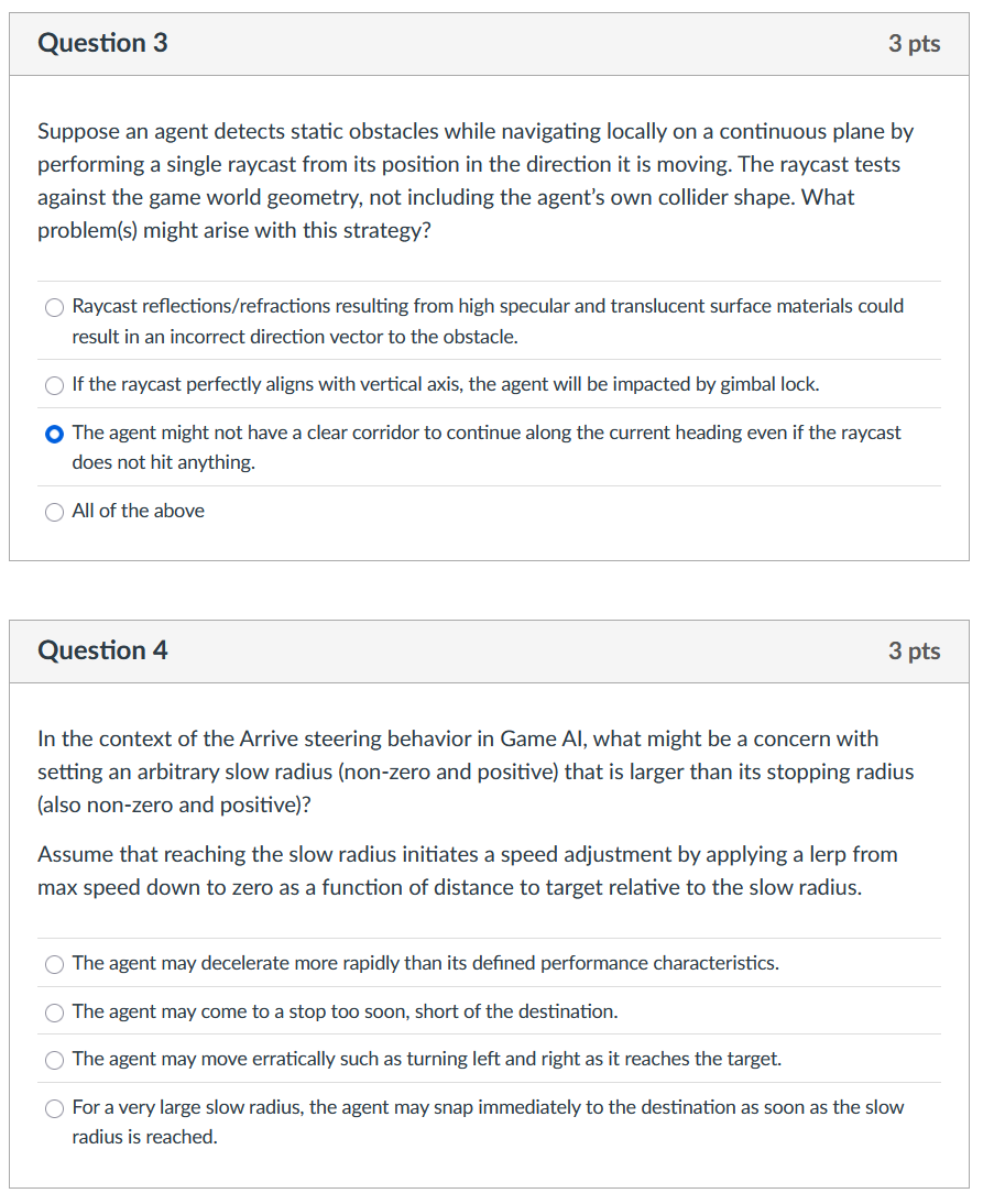 Solved Question 3Suppose an agent detects static obstacles | Chegg.com