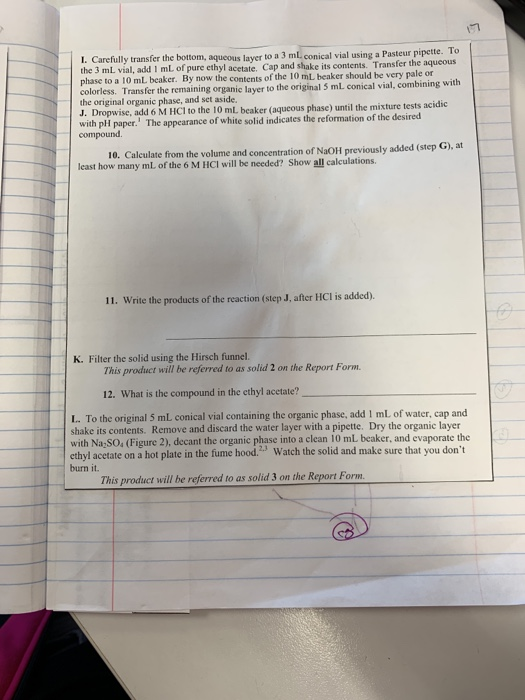 Solved Separation Of A Three Component Mixture By Extraction