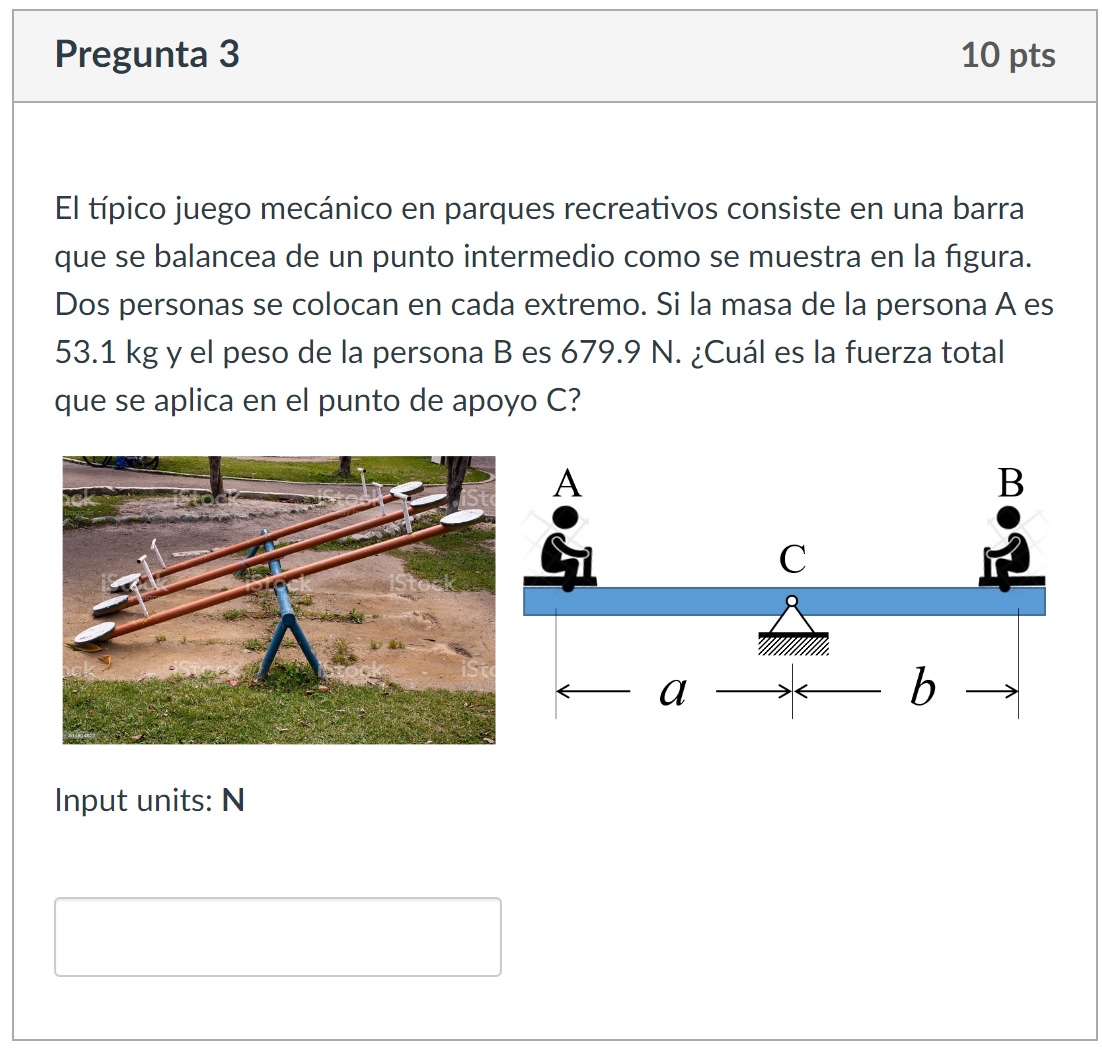 Pregunta 310 ﻿ptsEl típico juego mecánico en parques | Chegg.com