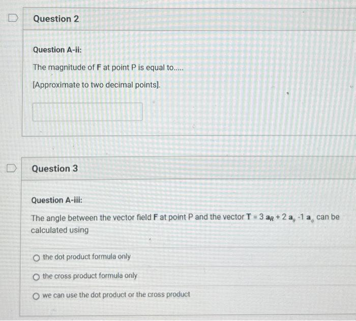 Solved Given the vector field | Chegg.com