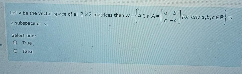 Solved n If x is a nonzero vector in R" and Ax=0 then | Chegg.com