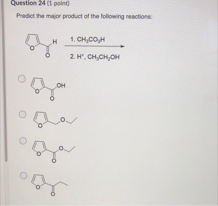 Solved Predict the major product of the following reactions: | Chegg.com