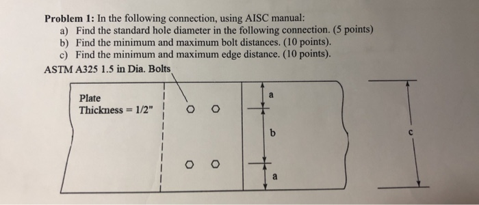 Solved Problem 1: In the following connection, using AISC | Chegg.com