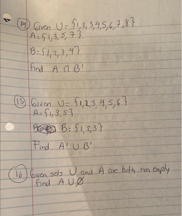 Solved (11) Given U={1,2,3,4,5,6,7,8} A={1,3,5,7} | Chegg.com