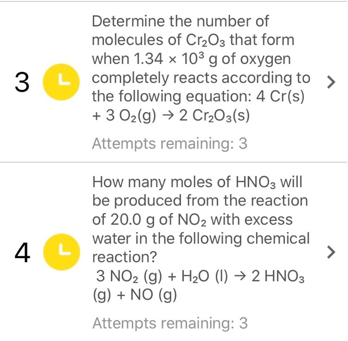 Solved: 3 Determine The Number Of Molecules Of Cr2O3 That ... | Chegg.com