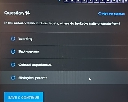 Solved Question 14Mark this questionIn the nature versus | Chegg.com