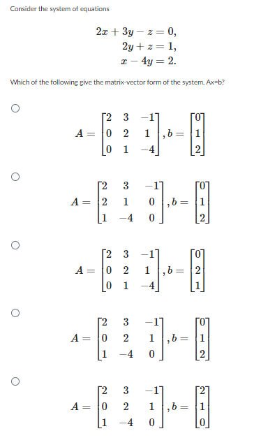 Solved Consider the system of | Chegg.com