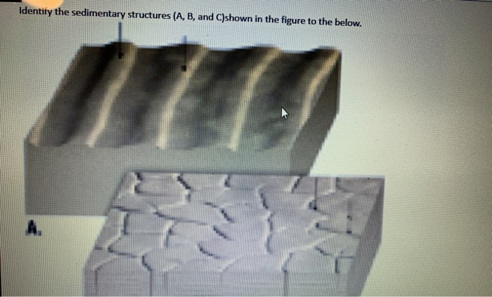 Solved Identity the sedimentary structures (A, B, and | Chegg.com