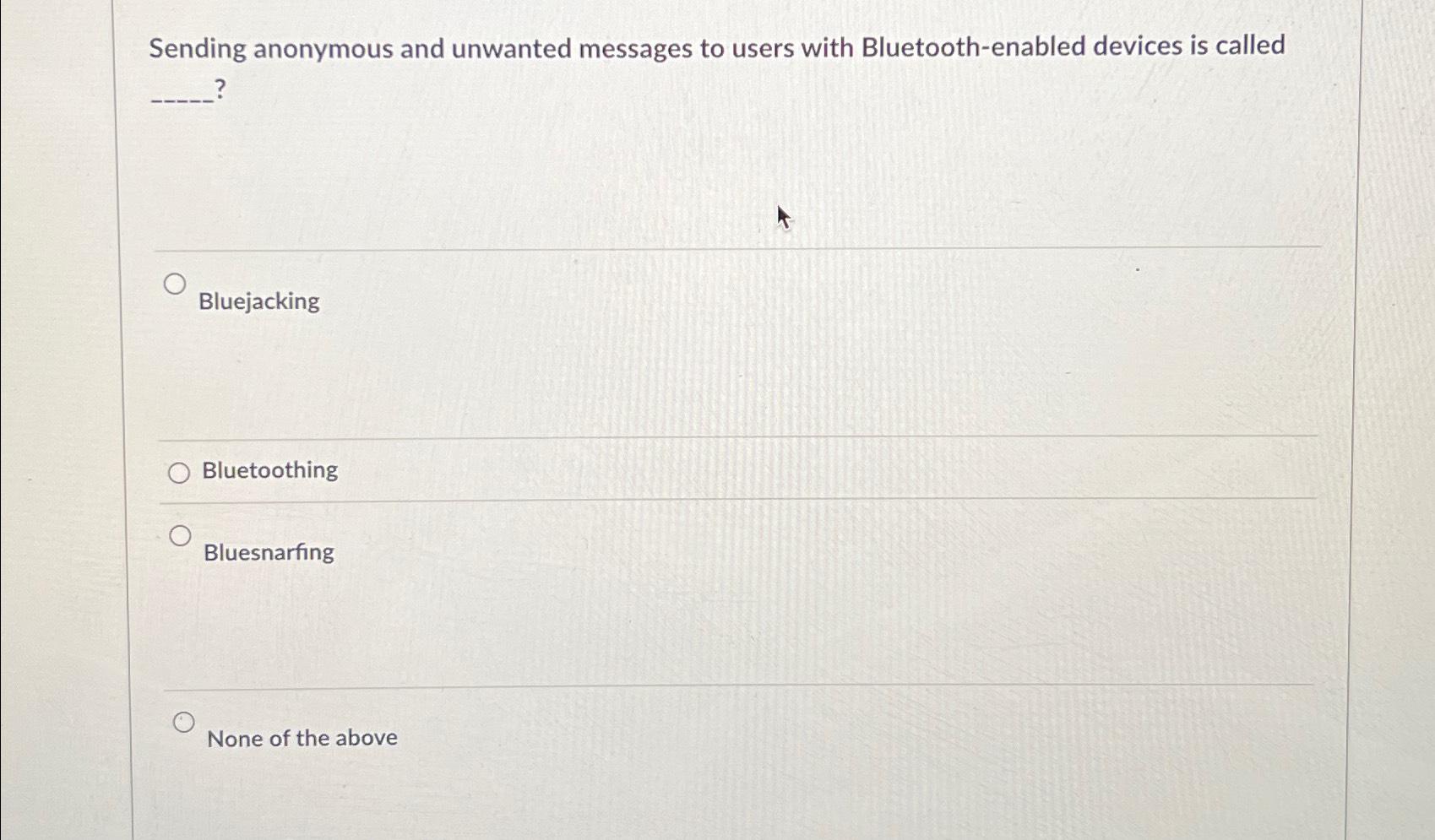 Solved Sending anonymous and unwanted messages to users with | Chegg.com