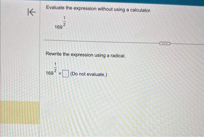 Solved Evaluate the expression without using a calculator. | Chegg.com