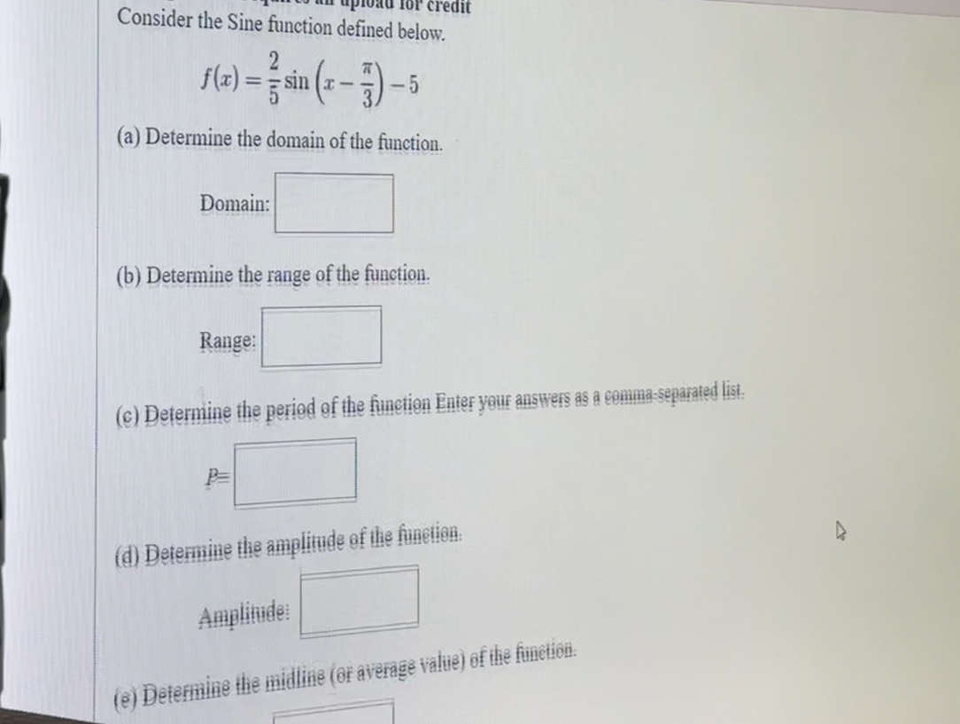 Solved Consider the Sine function defined | Chegg.com