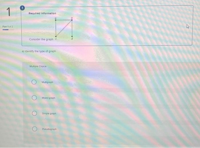 Solved 1 Required information Part 1012 Consider the graph | Chegg.com