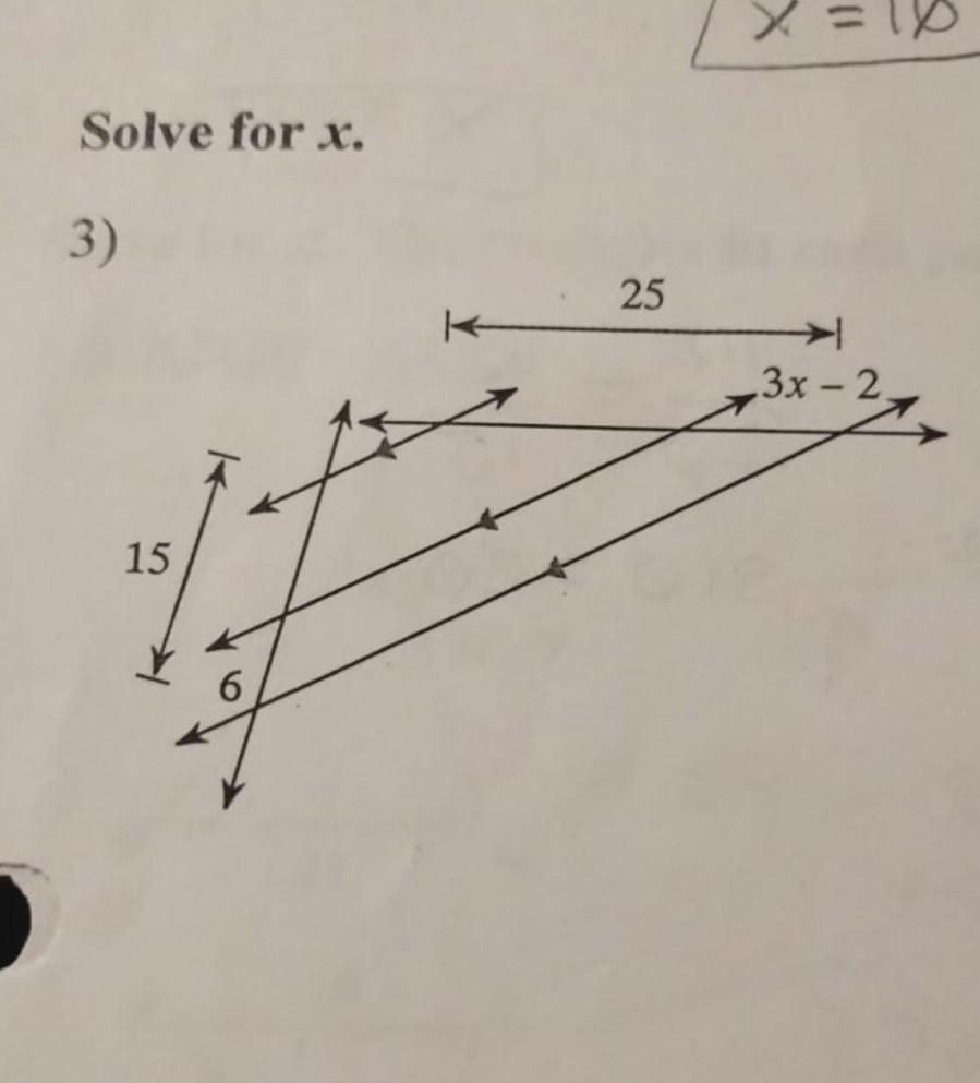 Solved Solve for x. | Chegg.com
