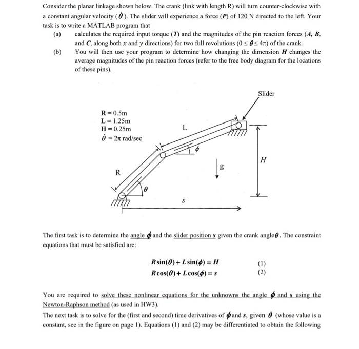 Solved Linear System Of Equations You May Use The Matlab 