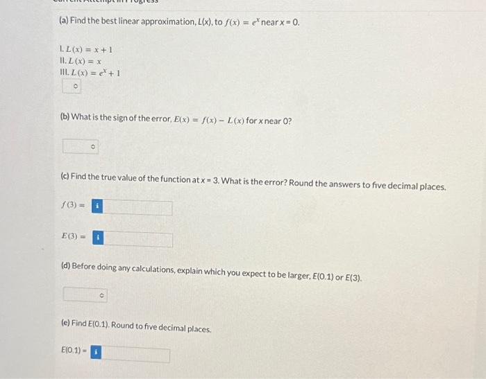 Solved A Find The Best Linear Approximation L X To