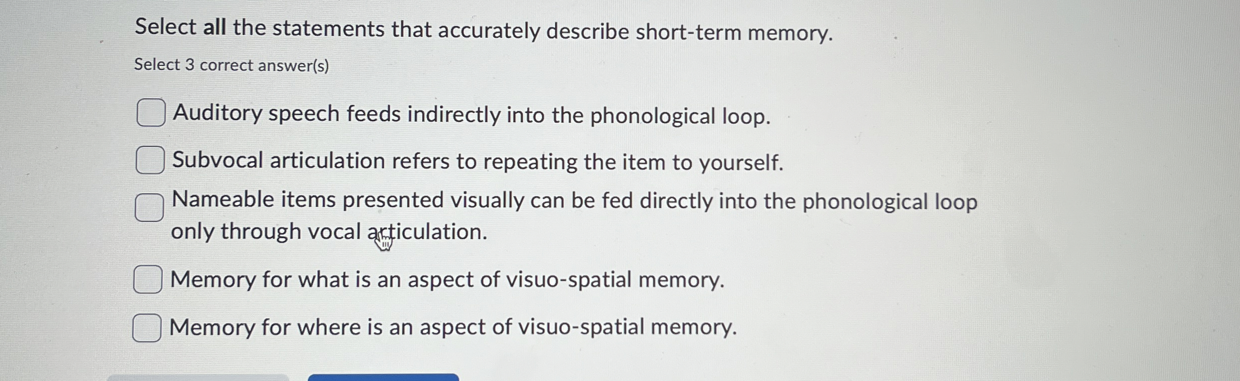 Select all the statements that accurately describe | Chegg.com