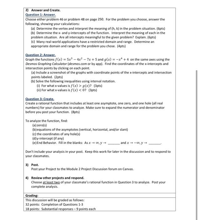 Solved Module 2 Project: Functions and Their Features Due | Chegg.com