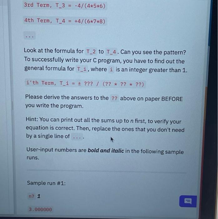Solved Nilakantha series is a way to compute using an | Chegg.com