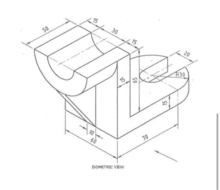Solved draw a sketch of the front view side view and top | Chegg.com