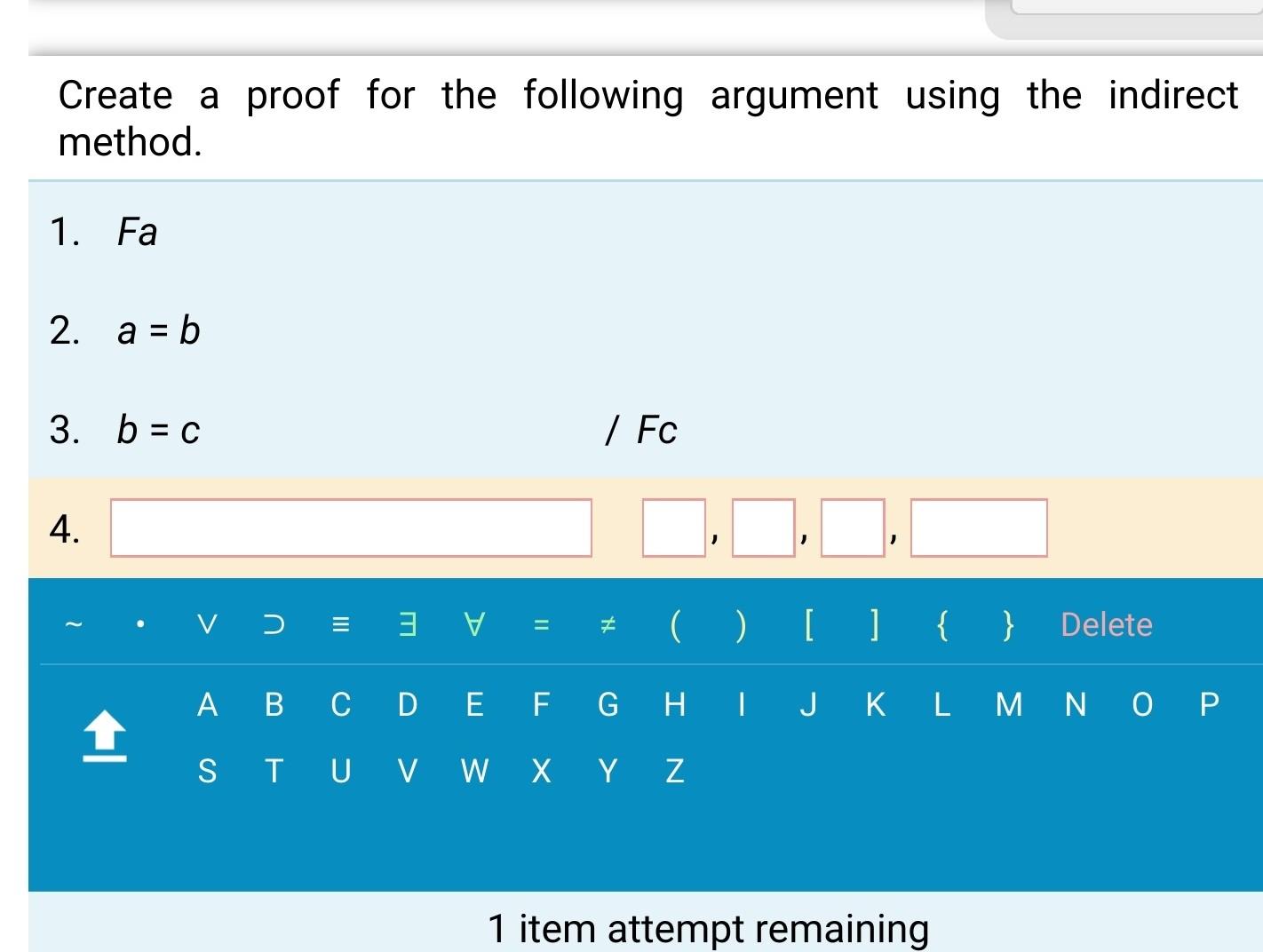 Solved Formal Logic- Exercise is from Predicate Logic | Chegg.com