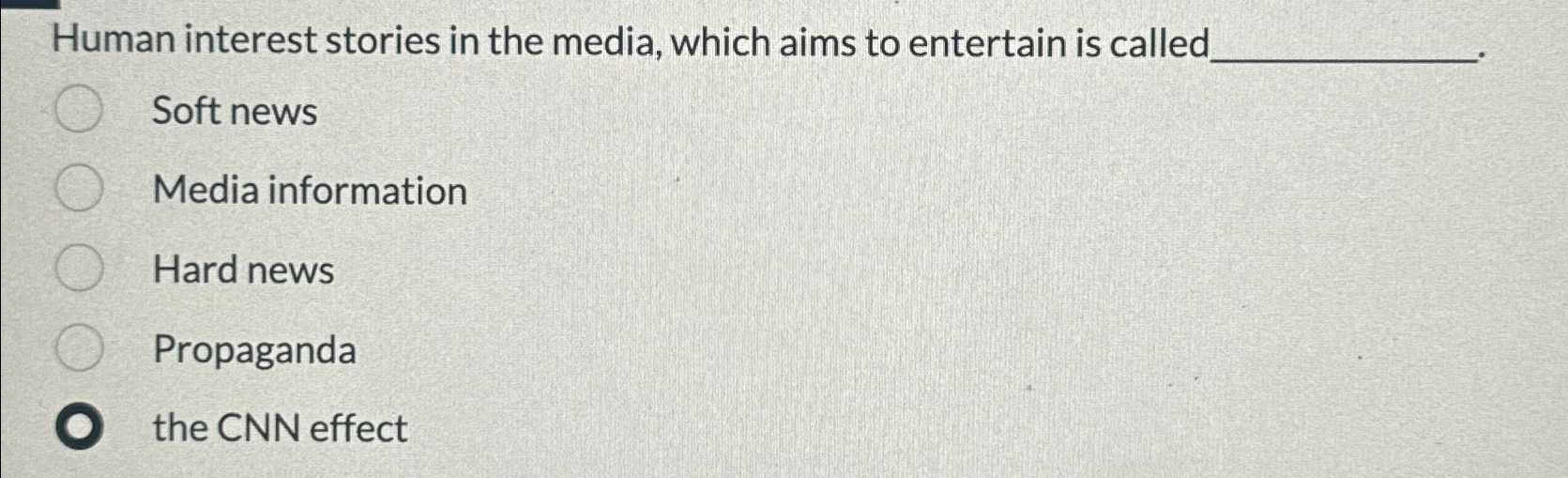 Solved Human interest stories in the media, which aims to | Chegg.com