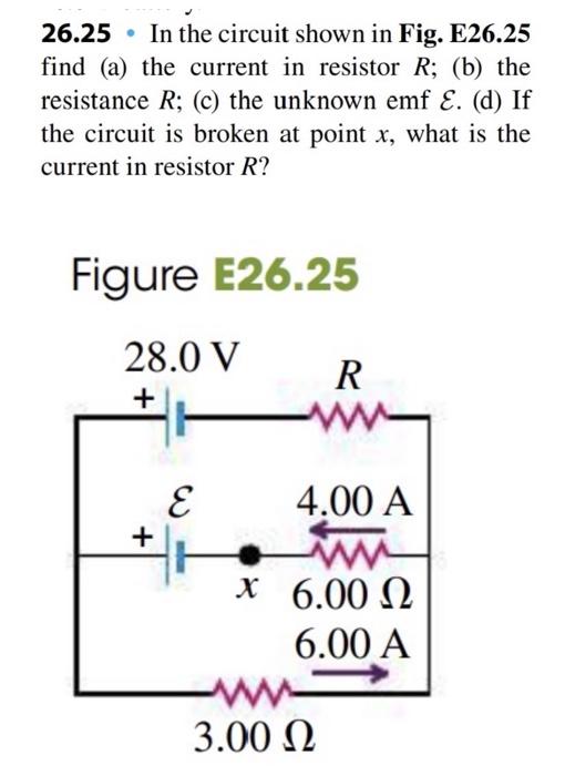 Solved 26.25 In the circuit shown in Fig. E26.25 find (a) | Chegg.com