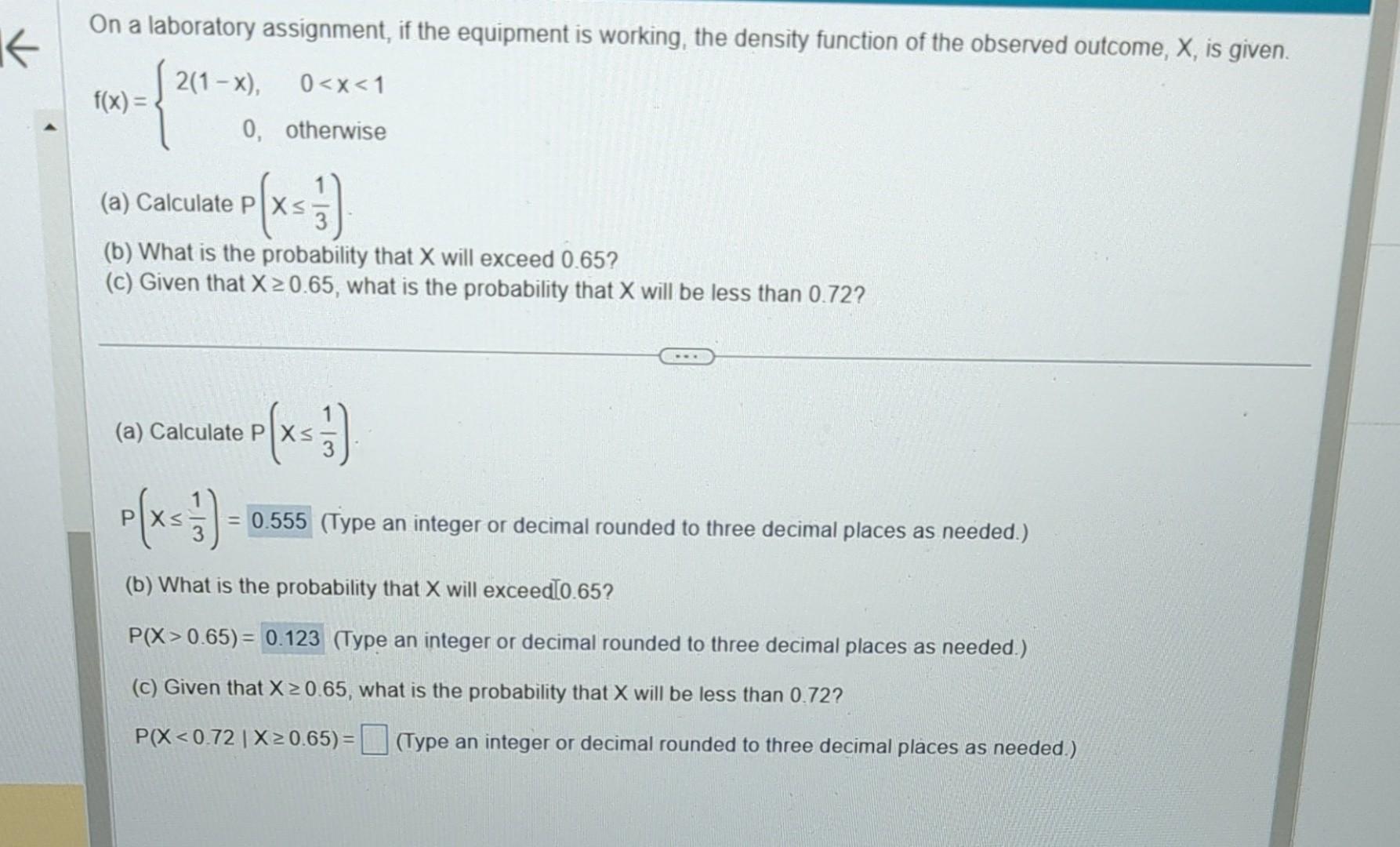 Solved On a laboratory assignment, if the equipment is | Chegg.com