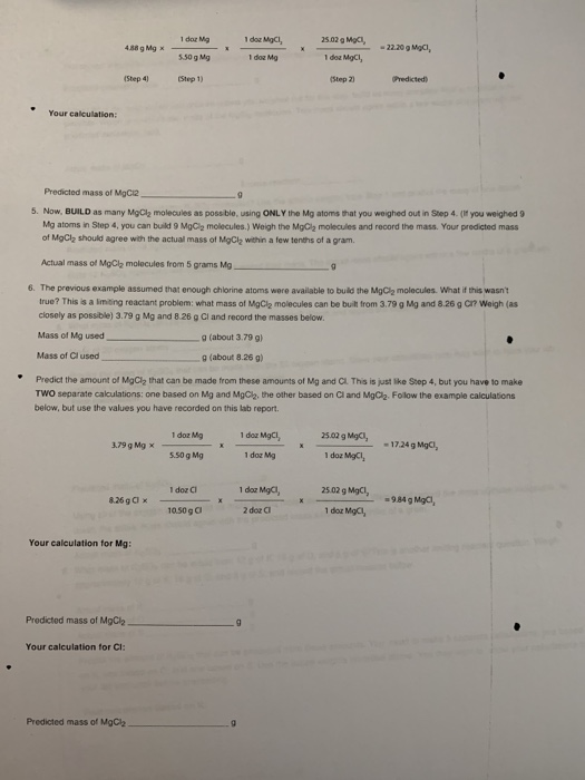 Solved Lab 13 - Limiting Reagent and Theoretical Yield | Chegg.com