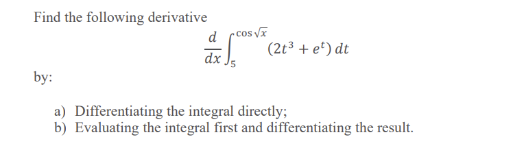 Solved Find the following | Chegg.com