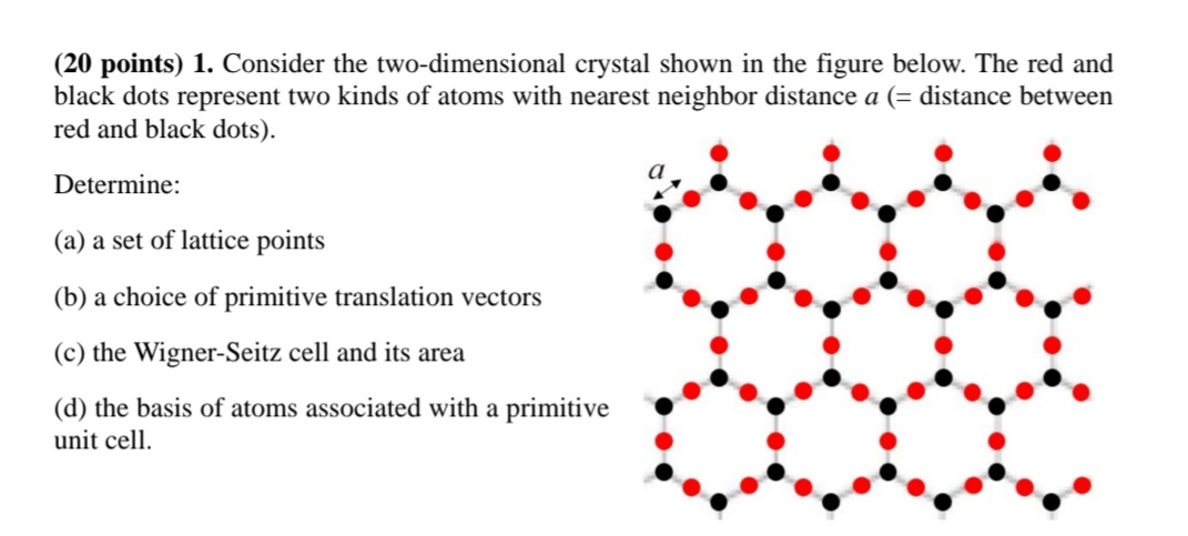 Solved i need solution to question a: (20 ﻿points) 1. | Chegg.com