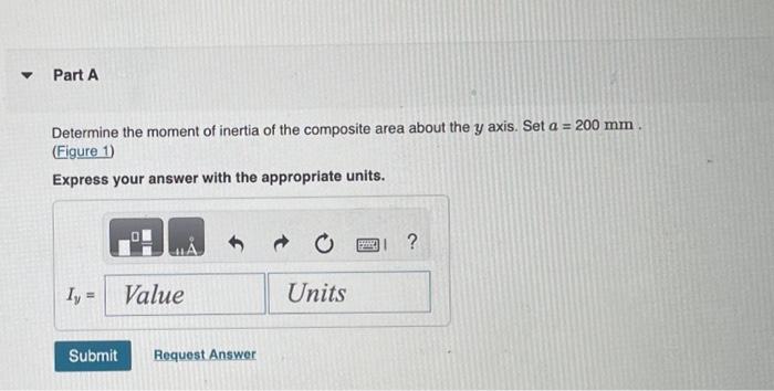 Solved Part A Determine the moment of inertia of the | Chegg.com