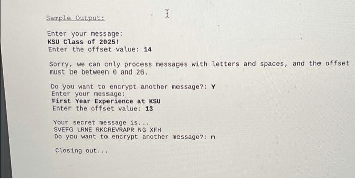 Solved Assignment 7B: Caesar Cipher. One of the simplest | Chegg.com
