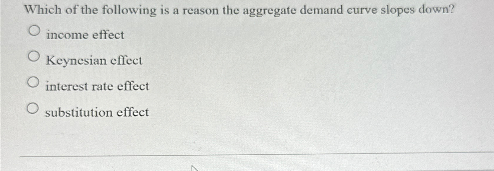 Solved Which of the following is a reason the aggregate | Chegg.com