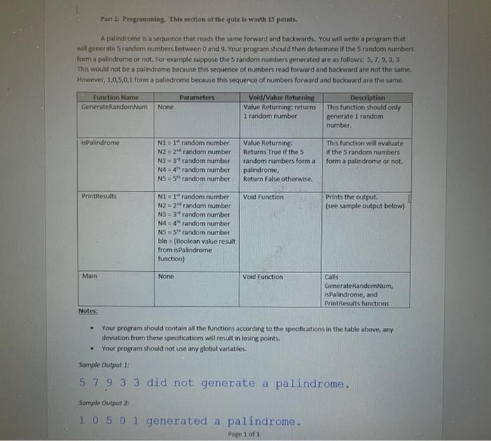 Solved Part 2i Frogramming. This section of the quix is | Chegg.com