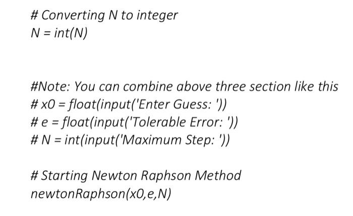 Solved For the following algorithm (a python code), # | Chegg.com
