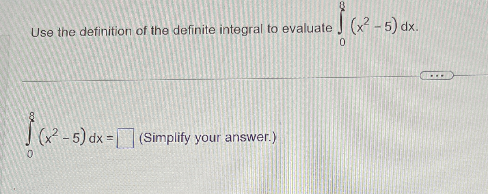 Solved Use the definition of the definite integral to | Chegg.com
