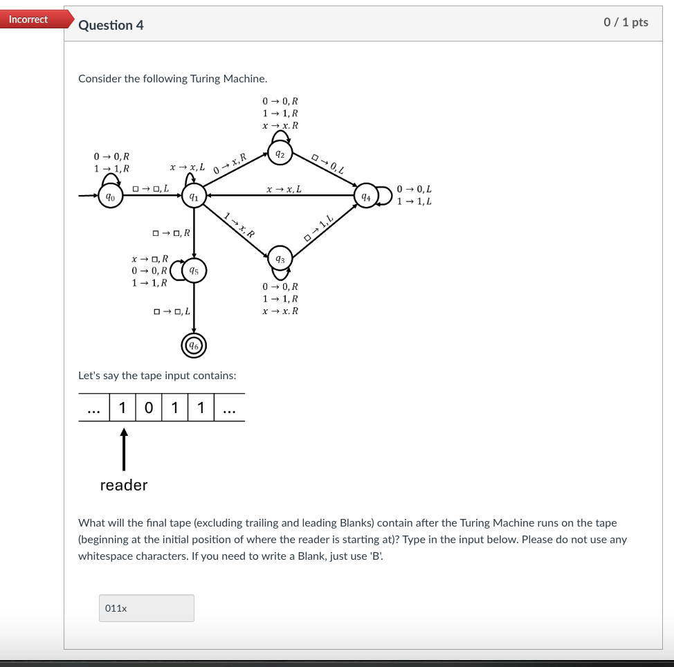 Solved IncorrectQuestion 401 ptsConsider the following | Chegg.com Solved IncorrectQuestion 401 ptsConsider the following | Chegg.com