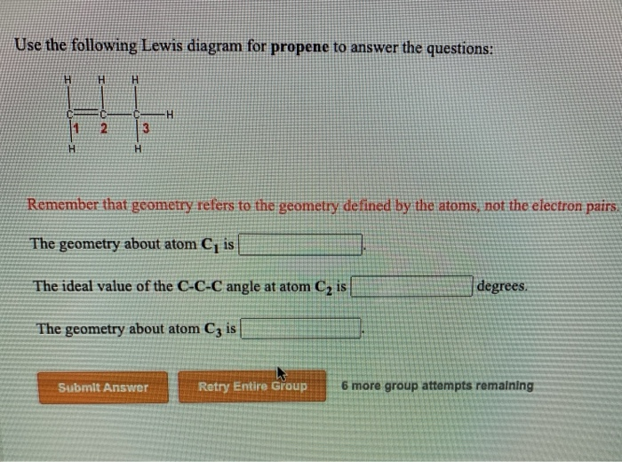 Lewis Dot Structure Propene