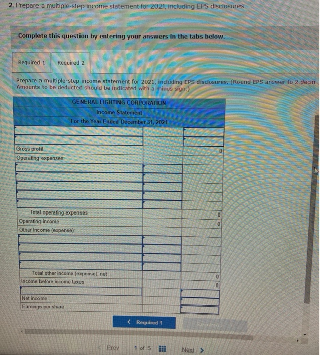 Solved Exercise 4-3 (Algo) Income statement format; single | Chegg.com