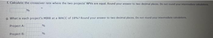 Solved Open spreadsheet. a. What is euch project's NPV? | Chegg.com