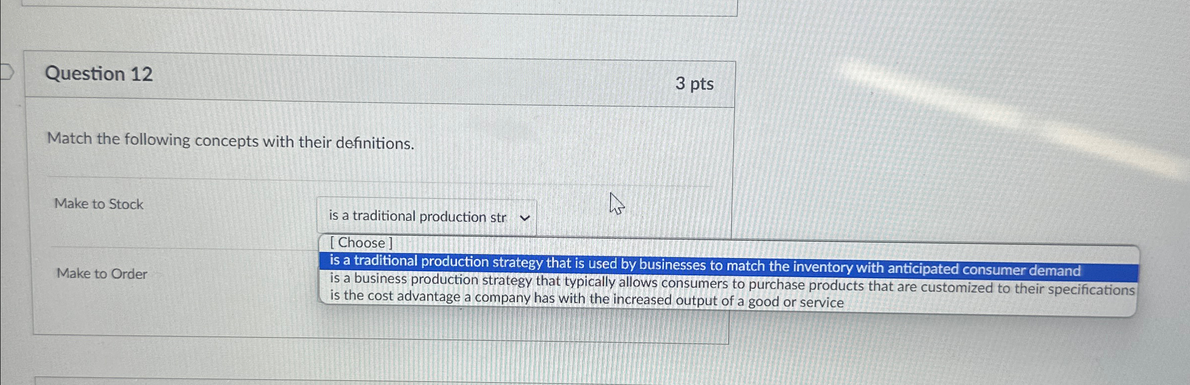 Solved Question 123 ﻿ptsMatch the following concepts with | Chegg.com