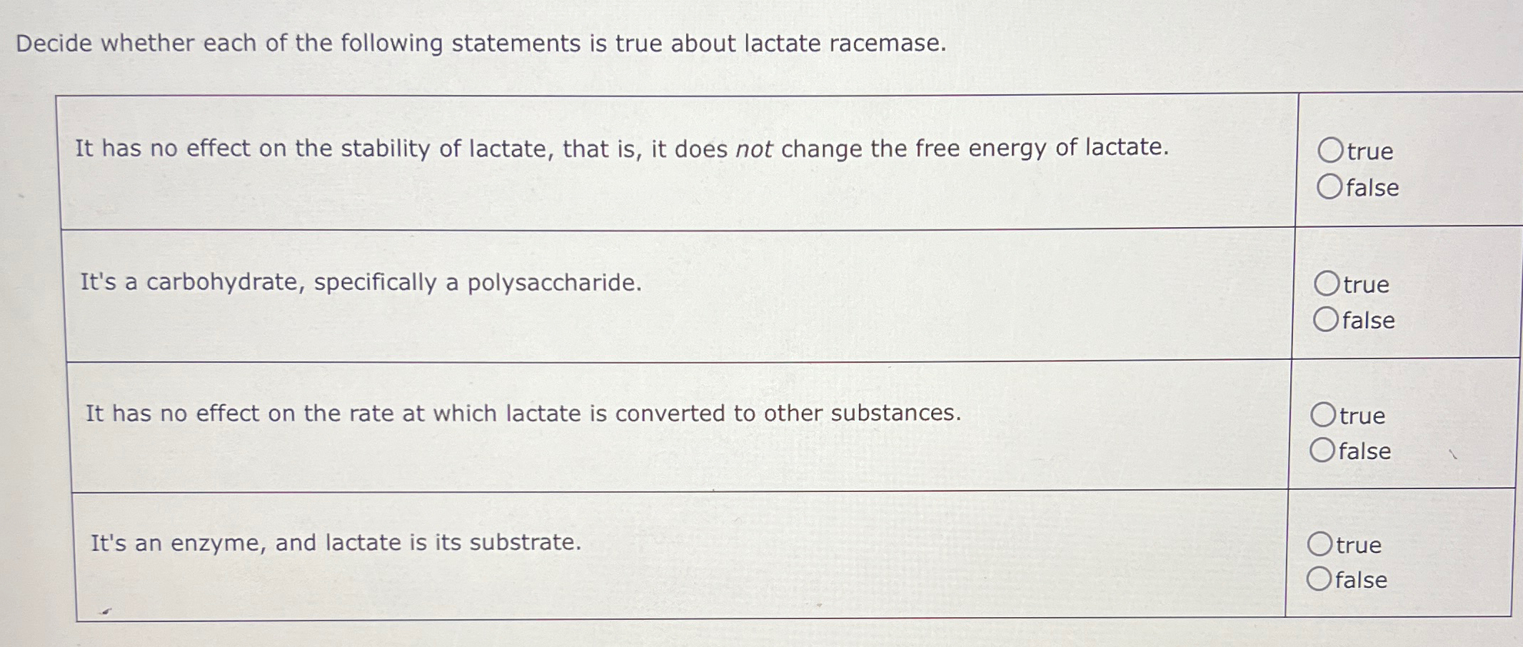 Solved Decide whether each of the following statements is | Chegg.com